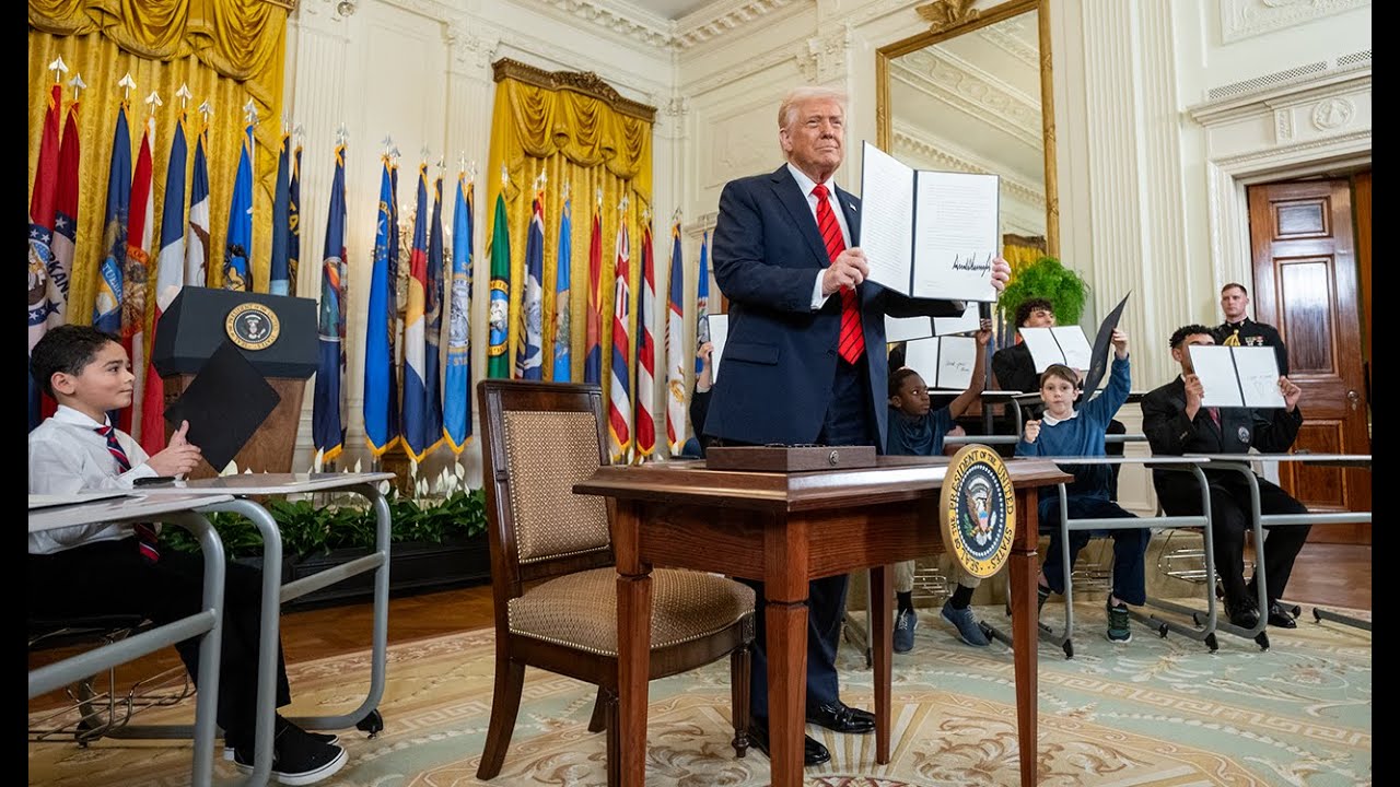 President Trump Signs Executive Order to Eliminate the Department of ...