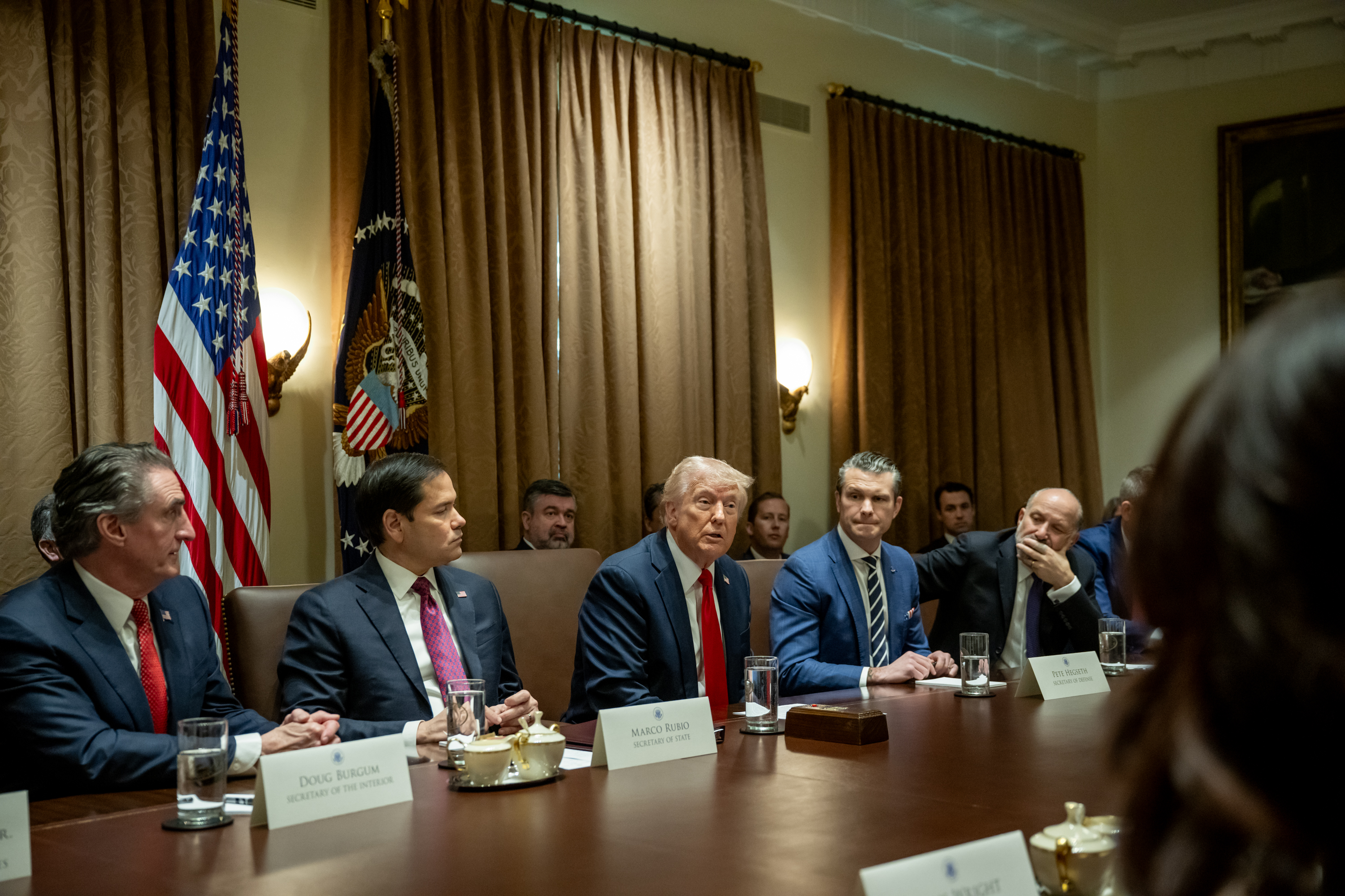 President Trump Hosts First Cabinet Meeting – The White House