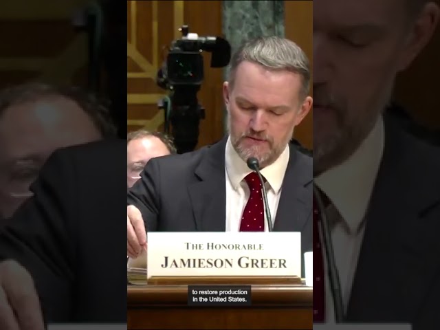 U.S. Trade Rep. Jamieson Greer: Reciprocal Tariffs Are the ‘Golden Rule ...