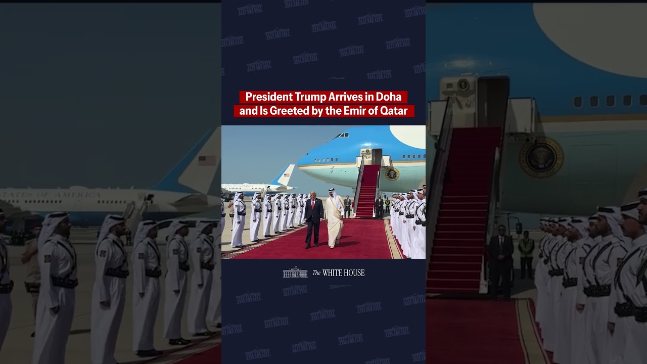 President Trump Welcomed to the UAE by His Highness Sheikh Mohammed bin ...