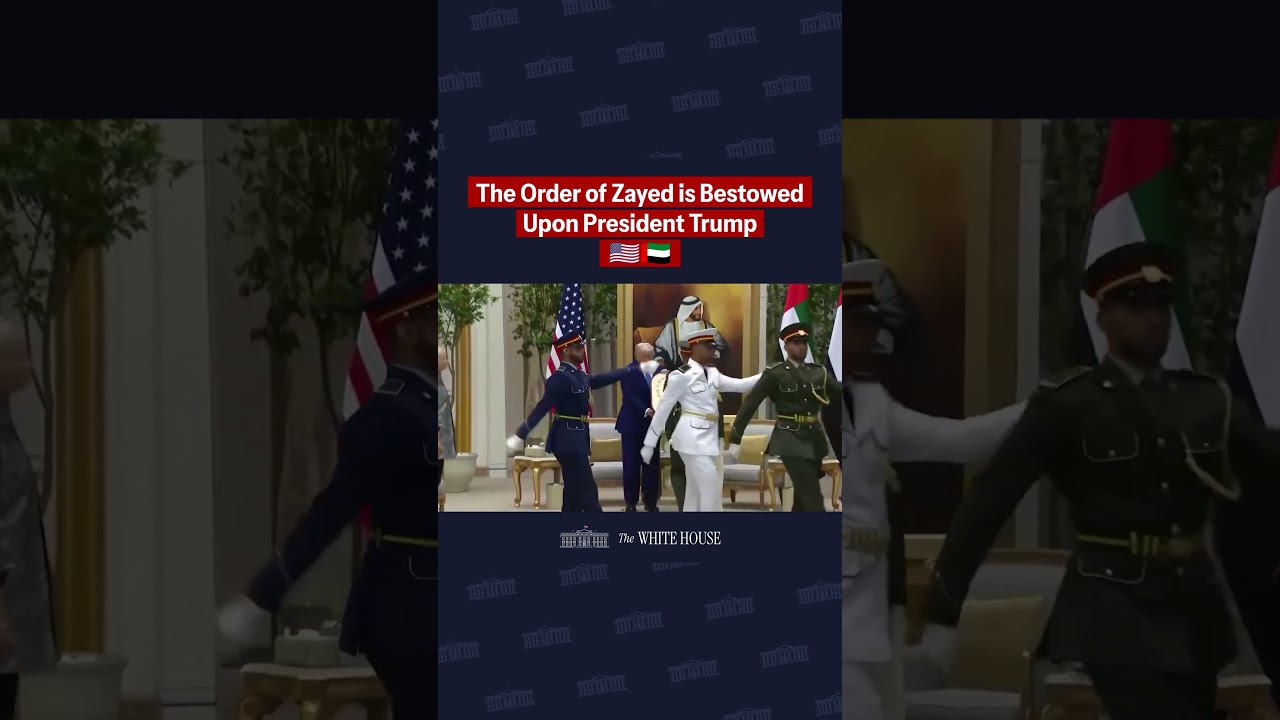 President Trump Welcomed to the UAE by His Highness Sheikh Mohammed bin ...