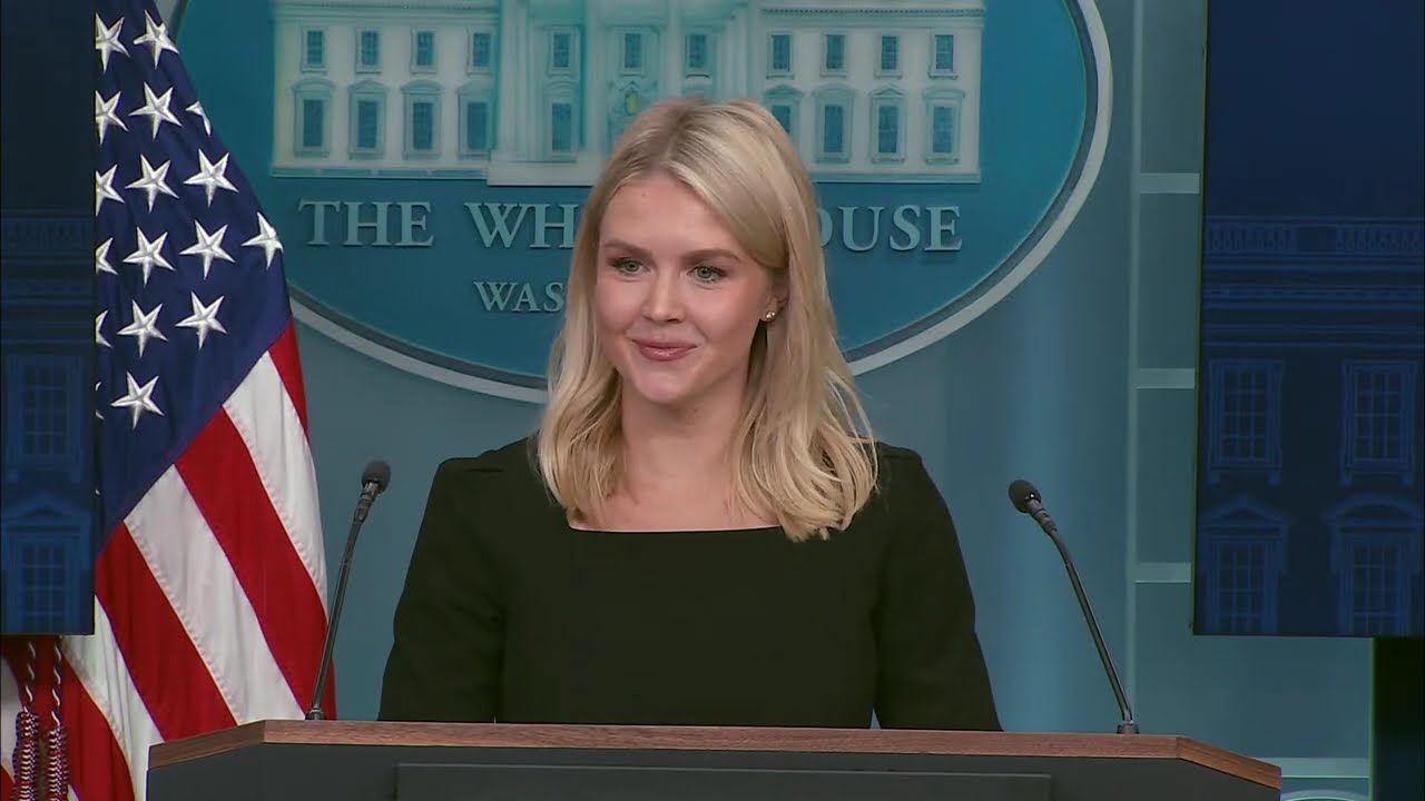 Press Secretary Karoline Leavitt and Stephen Miller Brief Members of ...