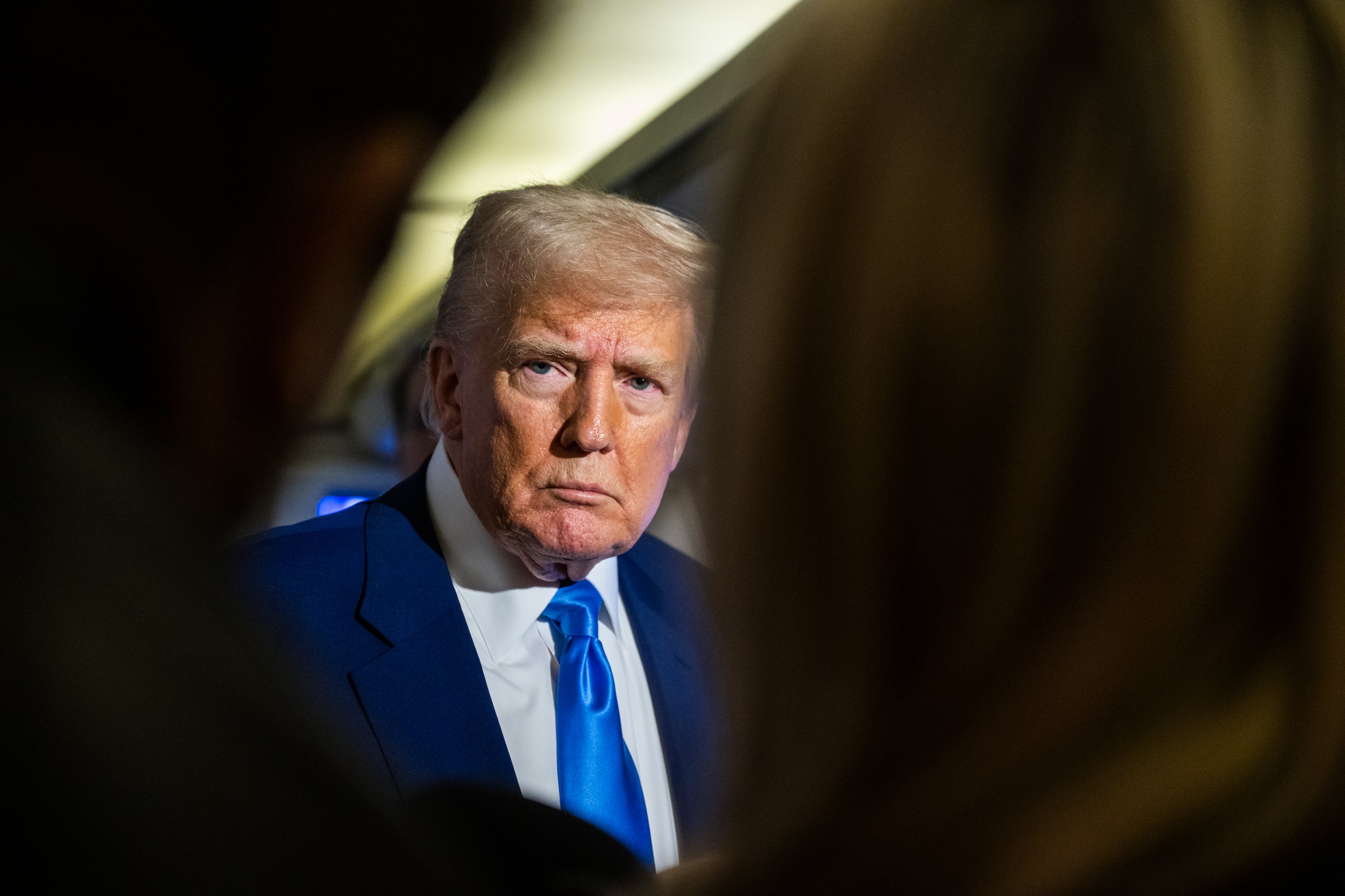 President Trump Holds a Press Conference on AF1 – The White House