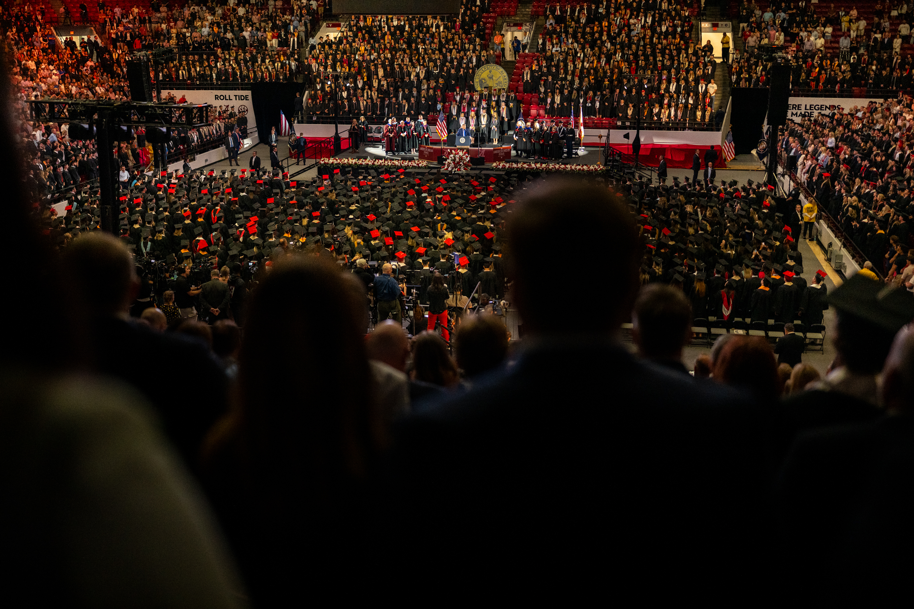 President Trump delivers the Commencement address at the graduation ...