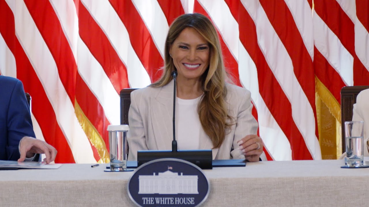 First Lady Melania Trump Hosts a Meeting of the White House Task Force ...