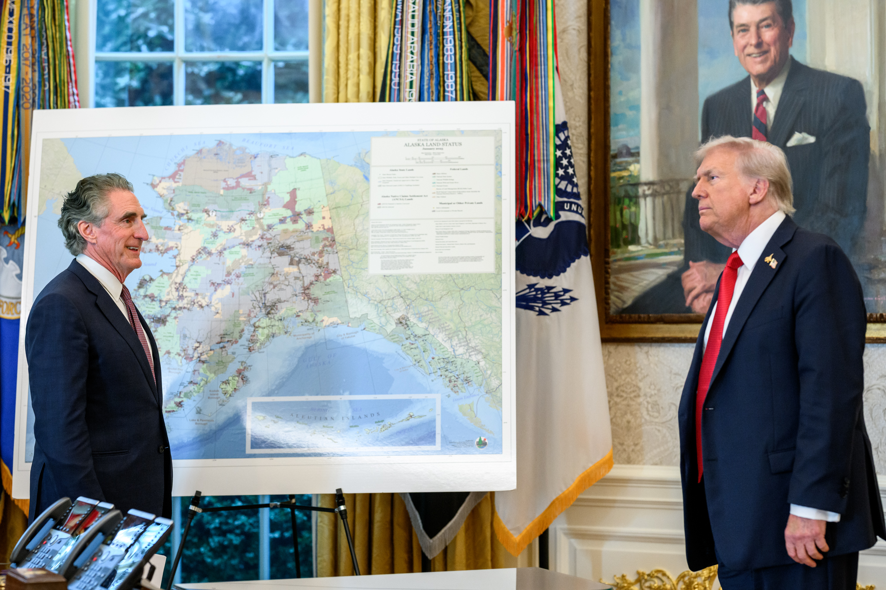 President Donald Trump signs an Executive Order approving the Ambler ...