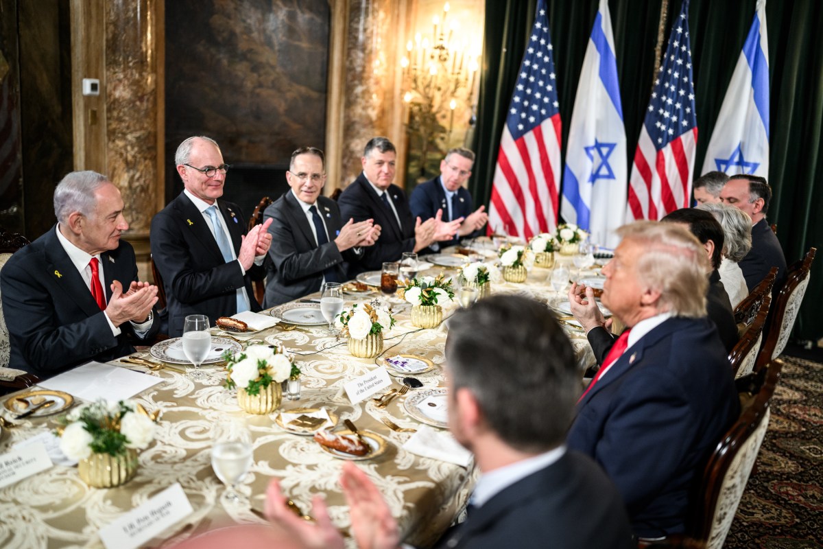 President Donald Trump hosts a bilateral meeting with Israeli Prime ...