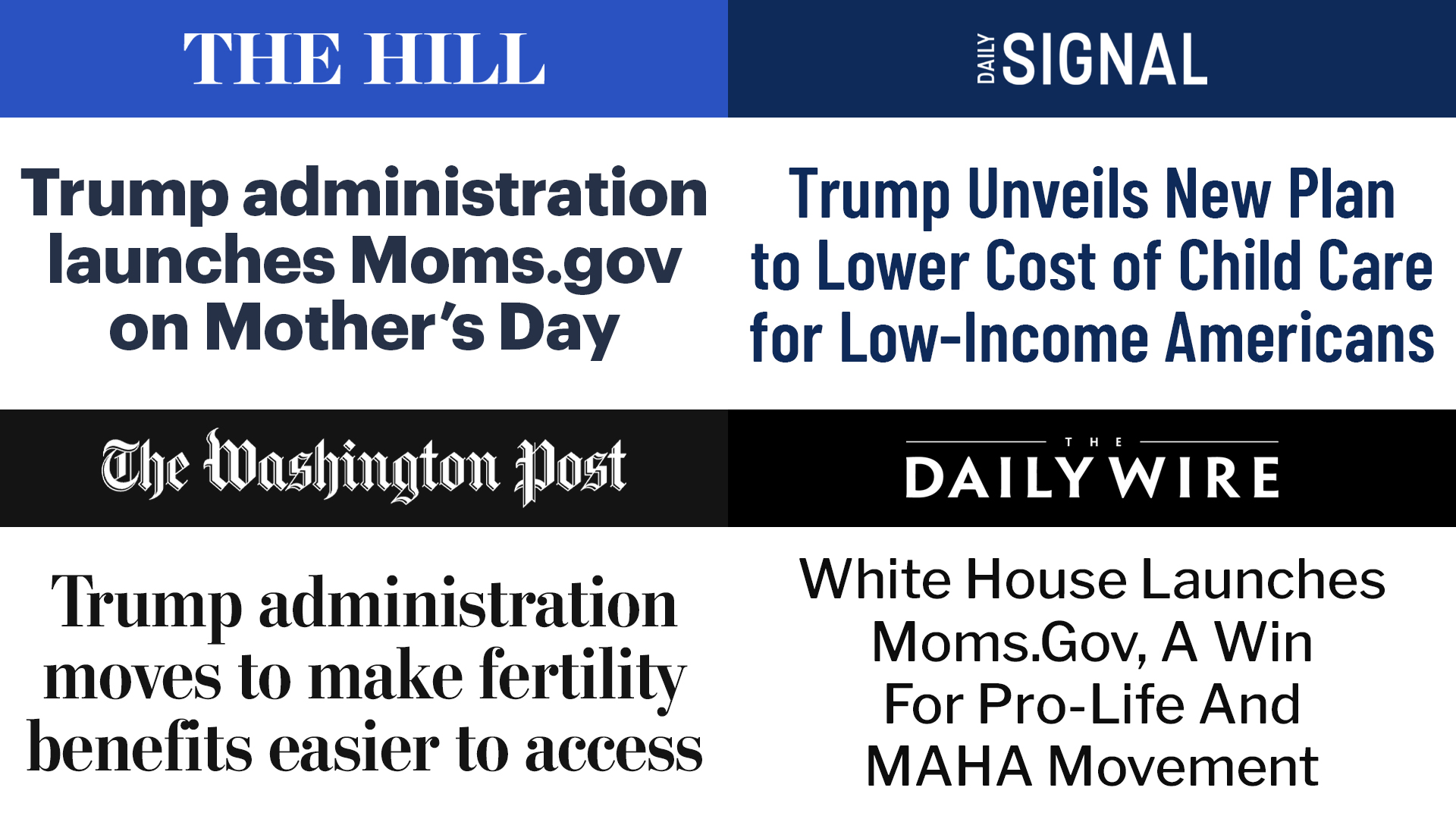 President Trump Honors America’s Moms with New Support for Families ...