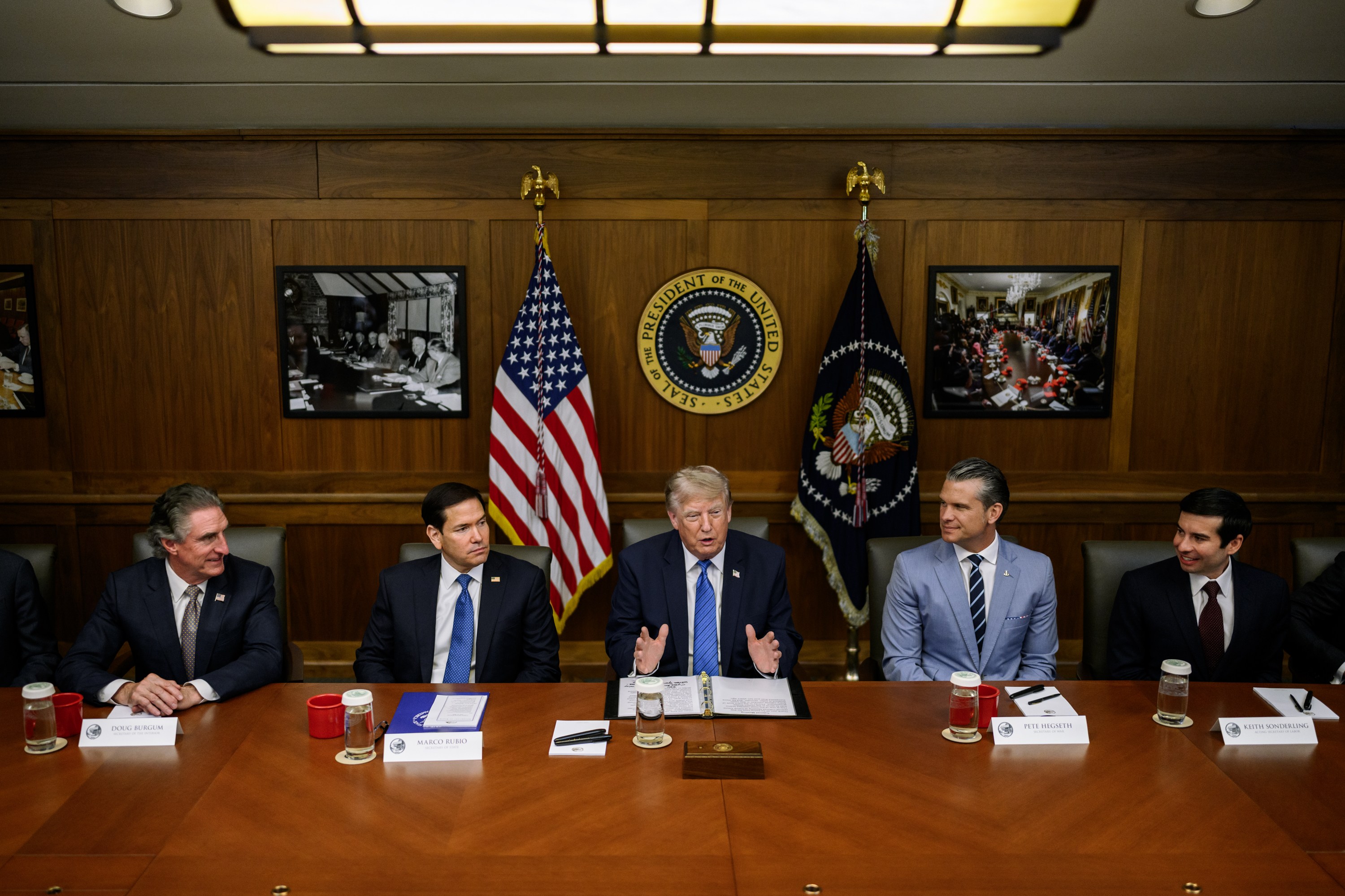 President Trump Hosts Historic Cabinet Meeting at Camp David – The ...